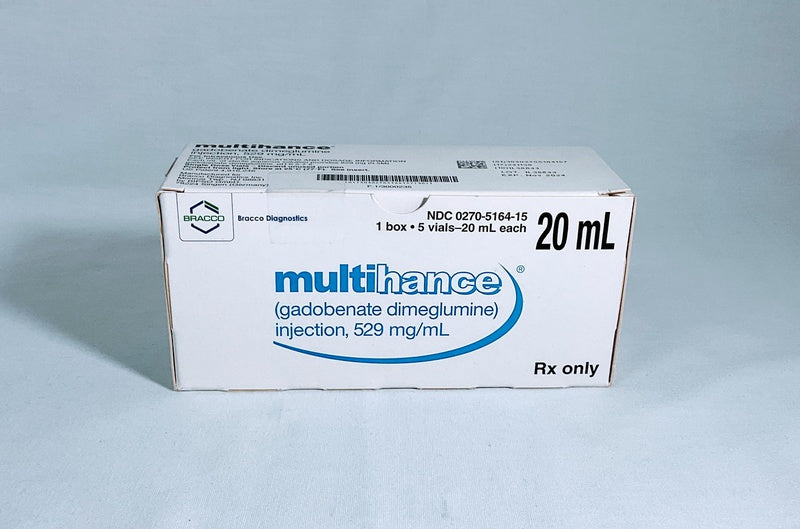 MULTIHANCE VIAL 529MG/ML 20ML 5/PACK BRACCO DIAGNOSTICS INC. NDC# 0027 ...